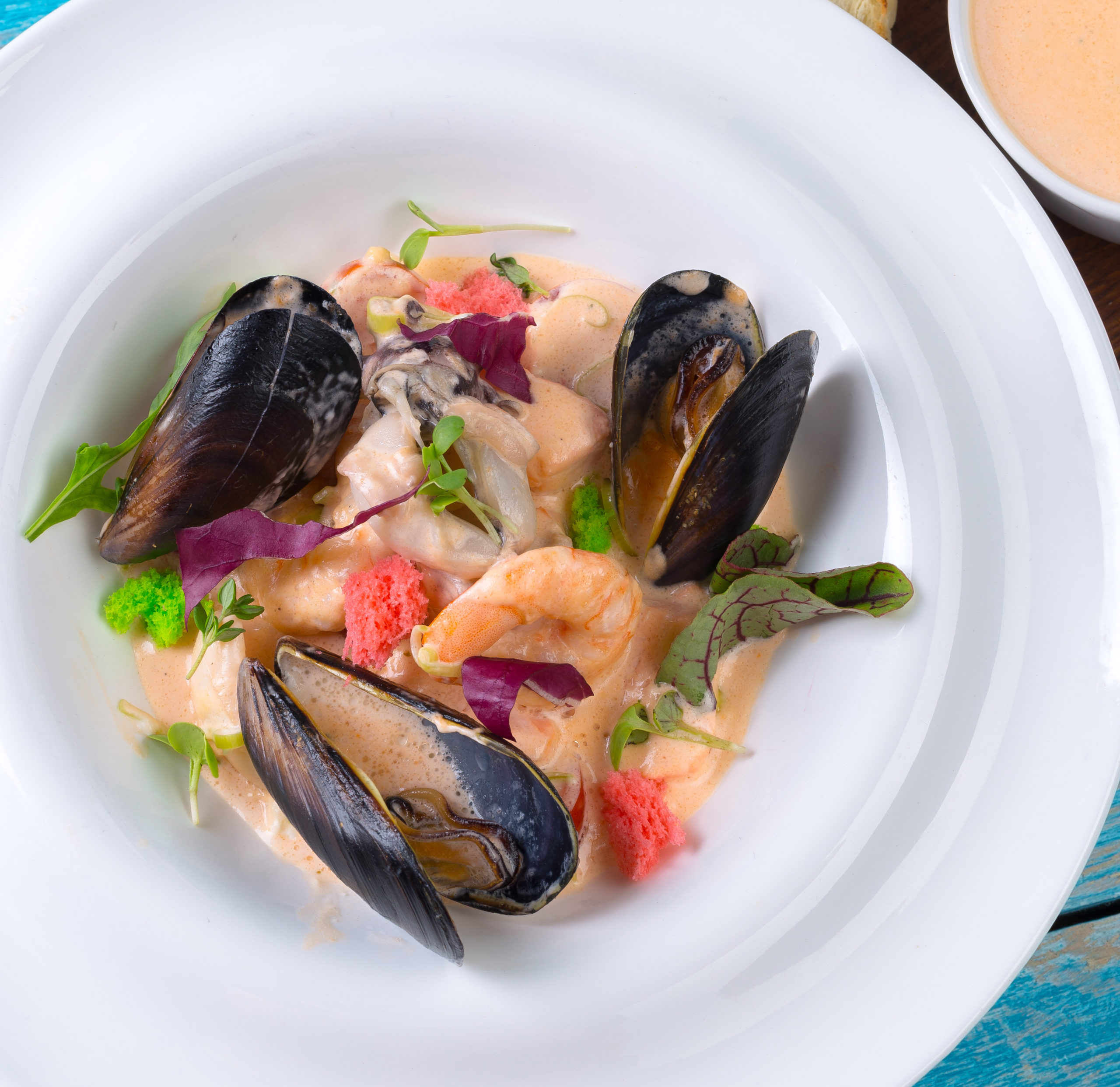 Ceviche con Leche de Coco y Esponjas dulces de Mar - Chefeel.com