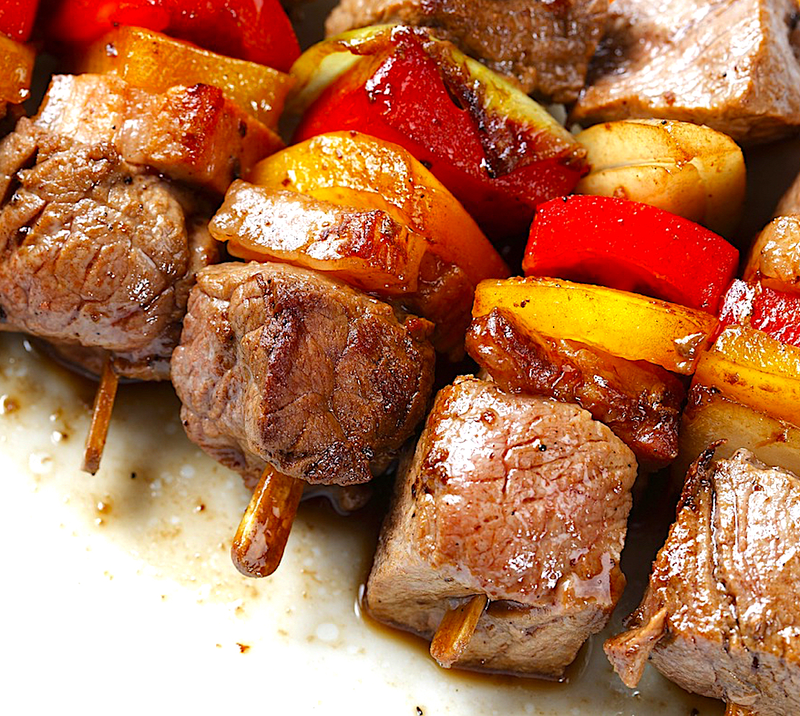 Mini Brochetas de Ternera Marinada con Verduras - Chefeel.com