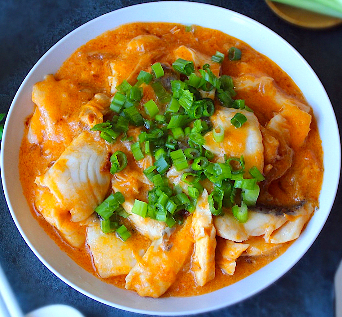 Pescado al Curry Rojo - Chefeel.com