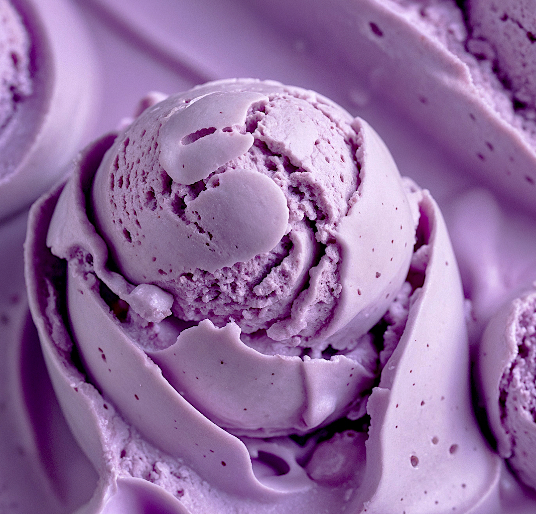 Helado de Caramelo de Violetas y Lavanda - Chefeel.com