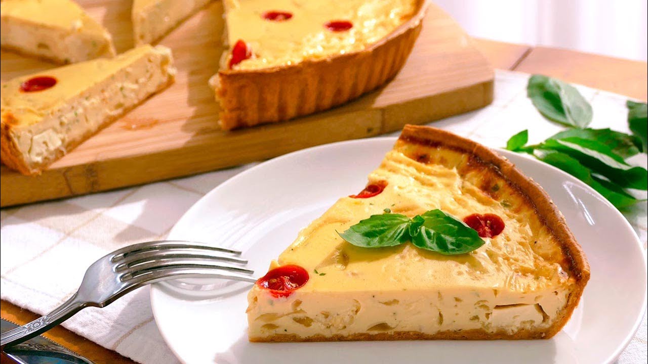 Quiche Lorraine de Quesos, Bacon y Tomates - Chefeel.com